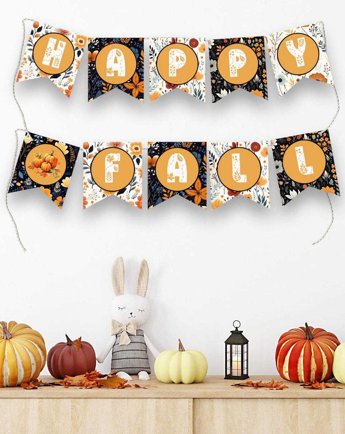 Happy Fall Printable Banner - Etsy