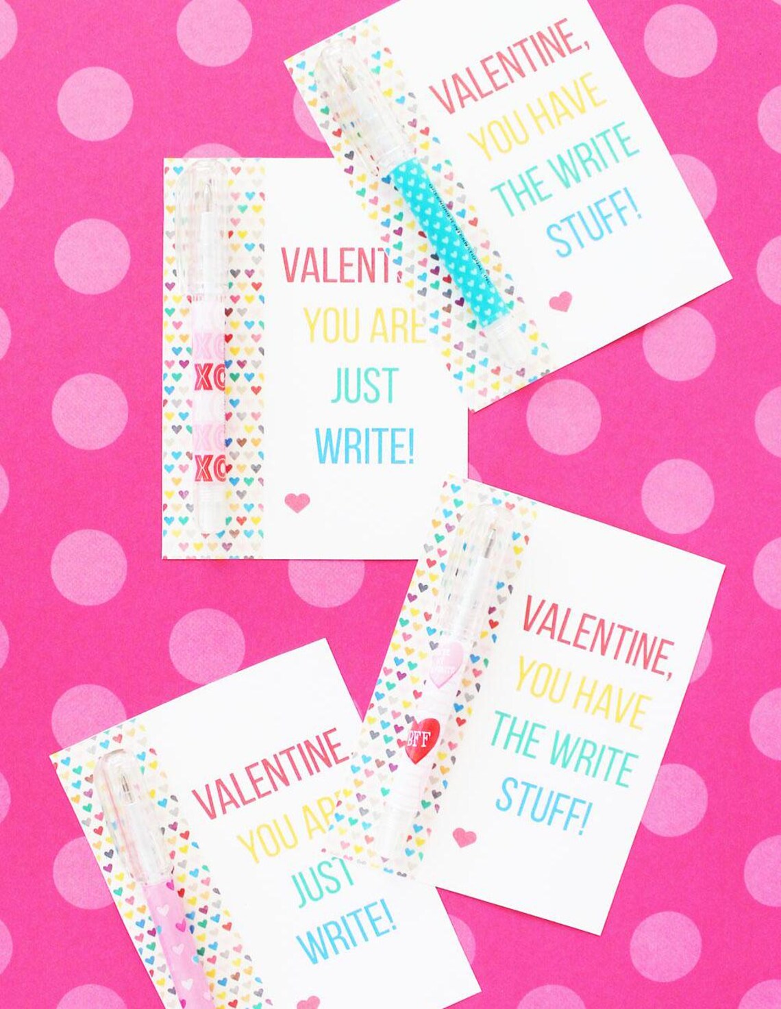 Printable Pen Valentines | Cute Classroom Valentine’s Day Cards ...