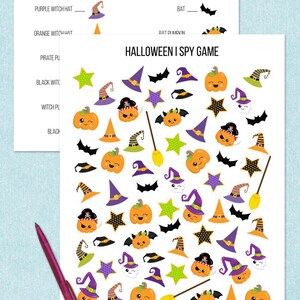 Halloween I Spy Printable Game - Etsy