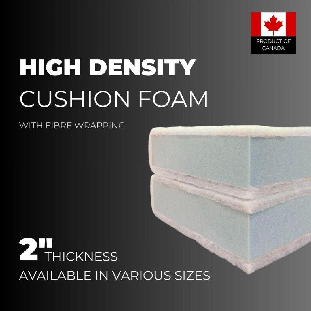 2" Cut to Size Cushion Foam, Thick Custom Foam, Seat Cushions Custom ...