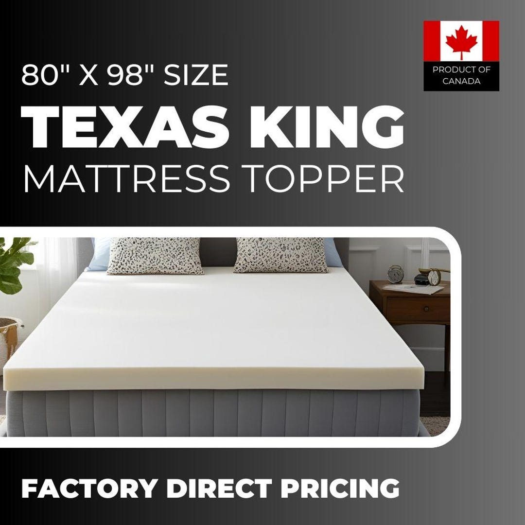 Texas King Size Foam Mattress Topper Pressure Relief, Foam Mattress ...