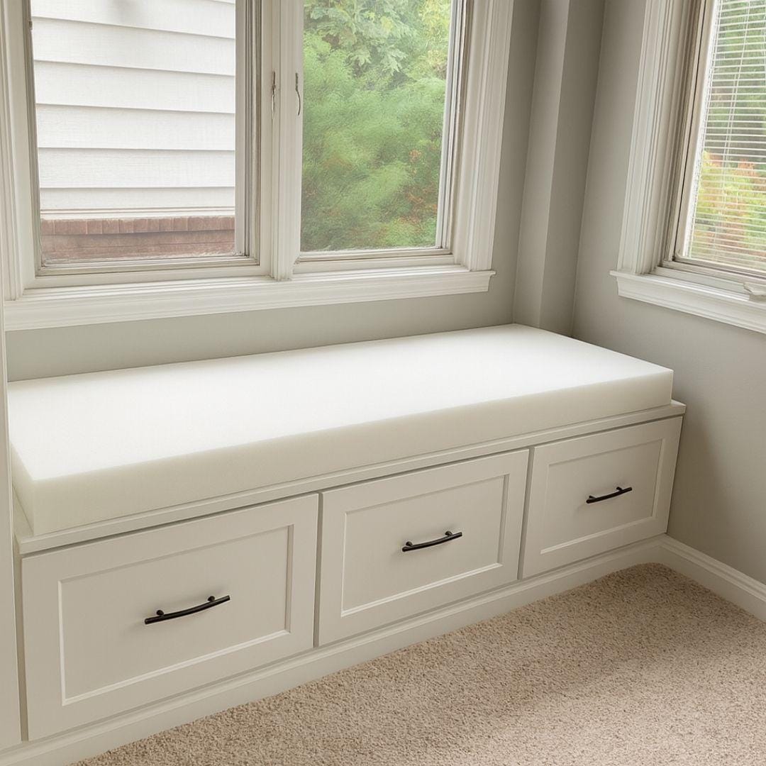 Bench Cushion Foam Bench Seat, Long Bench Foam, Window Seat Foam ...