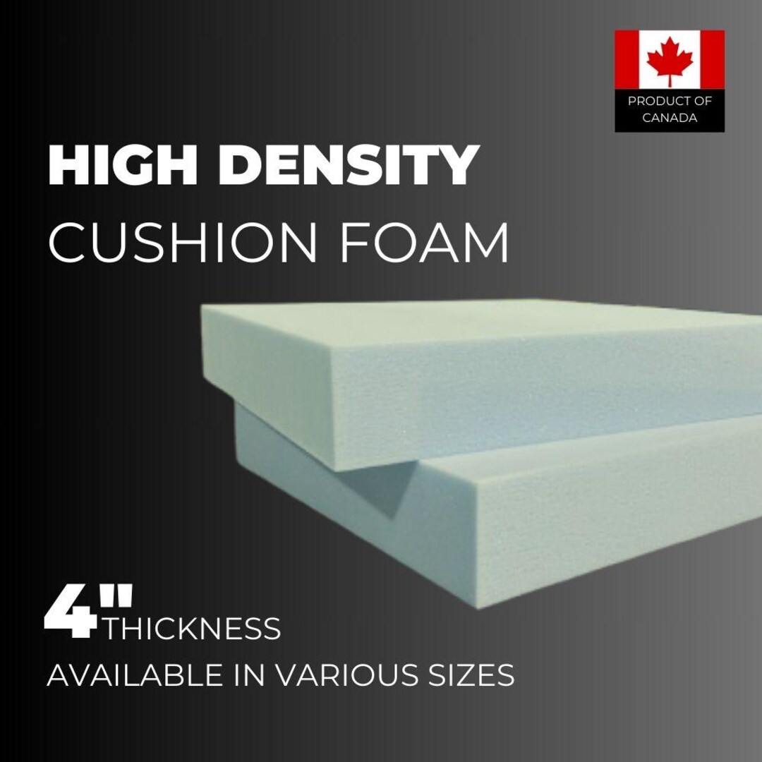 4" Thick Custom Foam Seat Cushions, Seat Foam Inserts, Foam for Seat ...