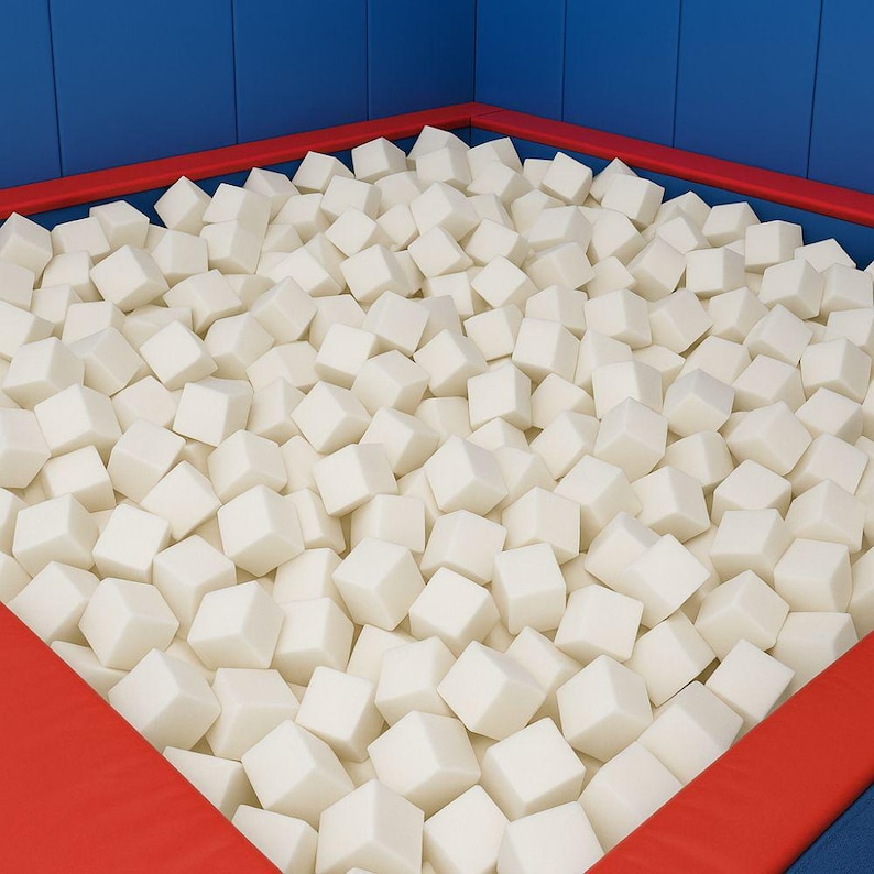6" Foam Pit Cubes, Gym Foam Blocks, Trampoline Foam Cubes, Foam Cubes ...