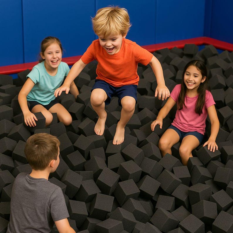 6" Foam Pit Cubes, Gym Foam Blocks, Trampoline Foam Cubes, Foam Cubes ...