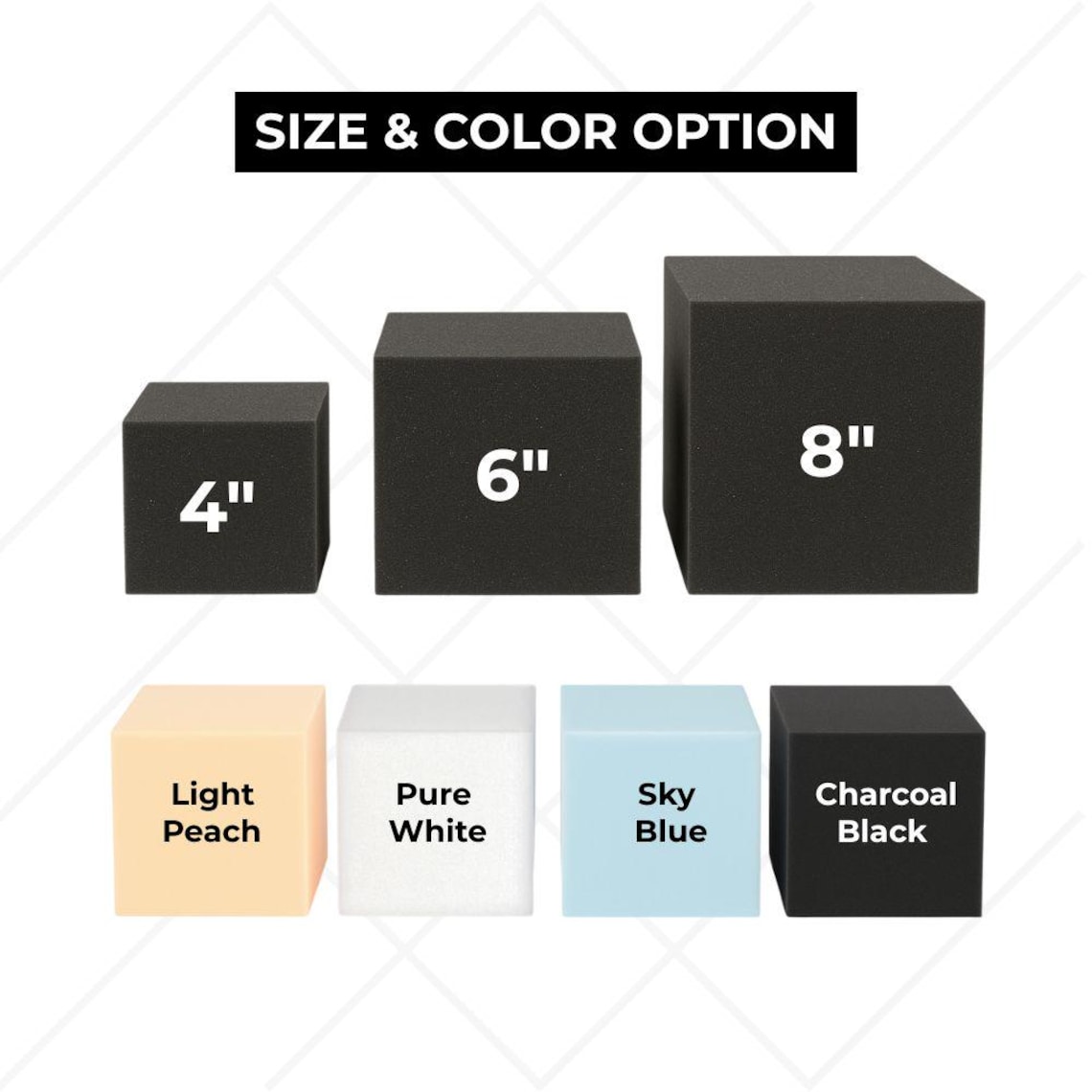 6" Foam Pit Cubes, Gym Foam Blocks, Trampoline Foam Cubes, Foam Cubes ...