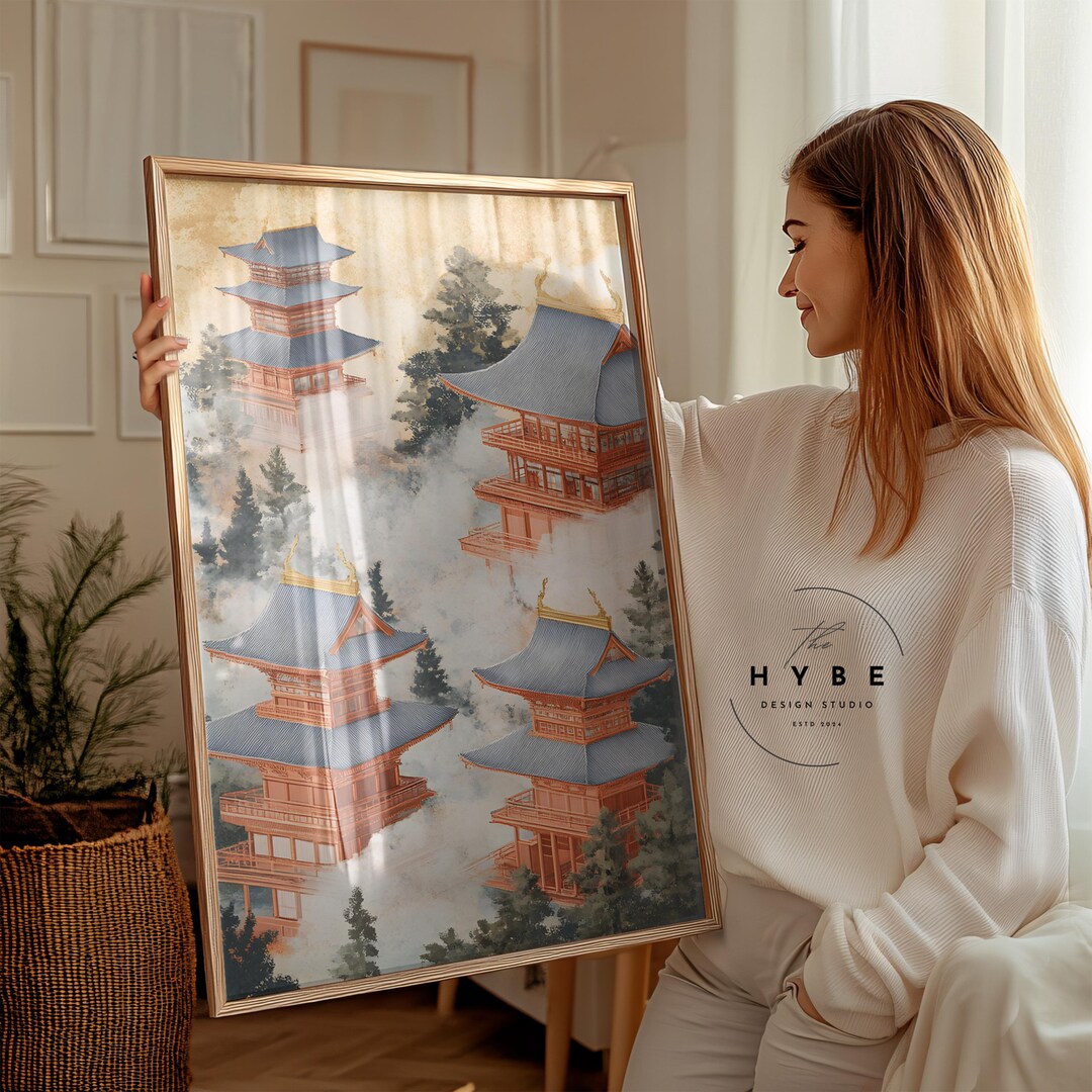 Kyoto Temple | Fushimi Inari Shrine | Anime Wall Art | Sakura Art ...