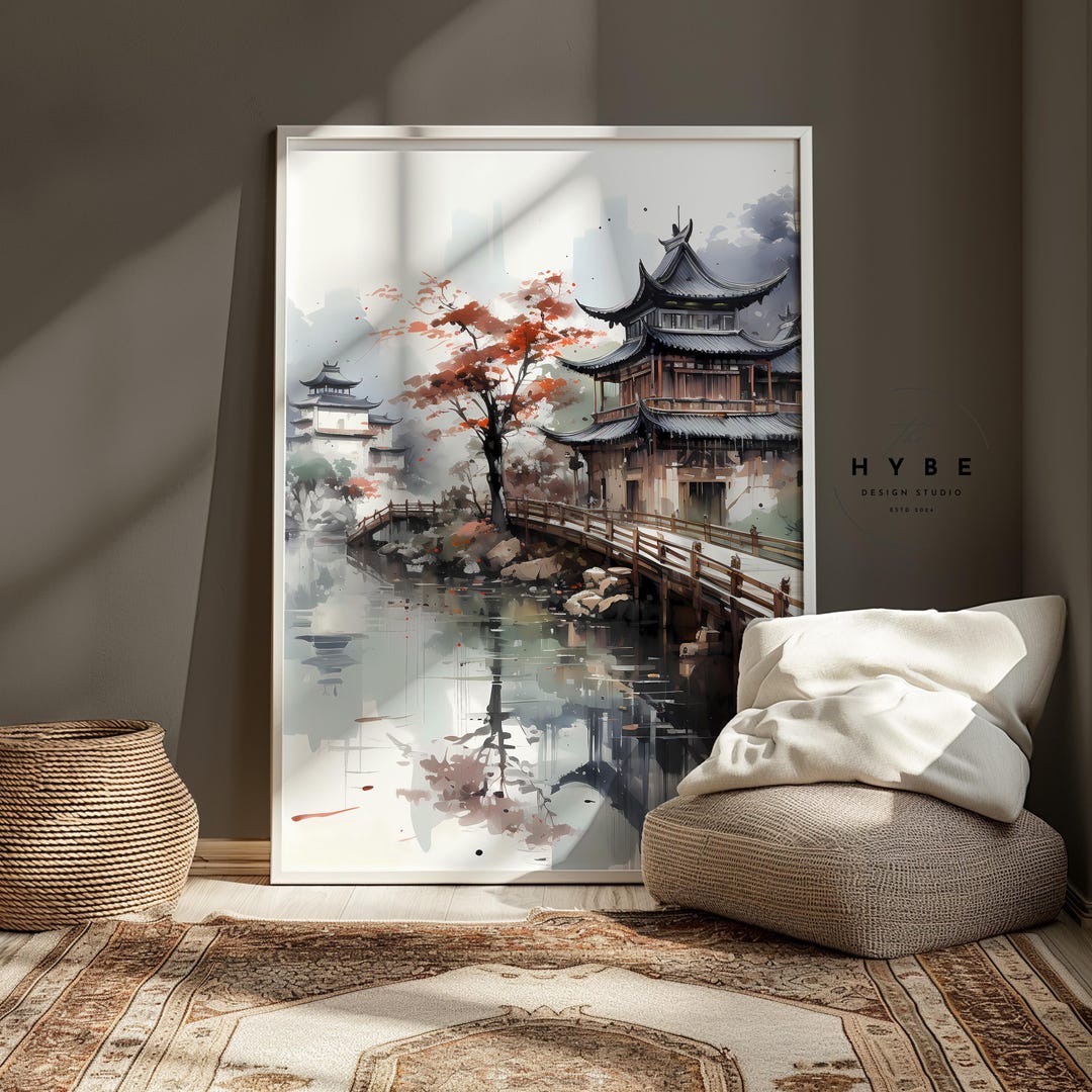 Vintage Chinese Printable Art Chinese Art Print Asian Printable Wall ...