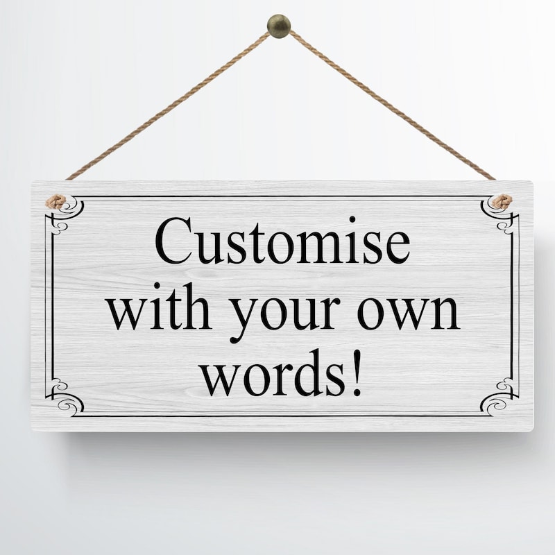 Food Personalised Sign - Etsy UK