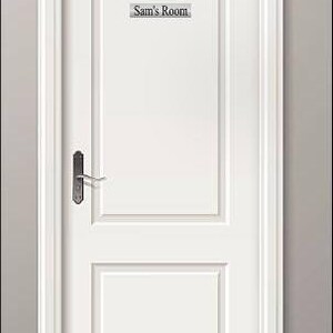 Personalised Metal Small Door Sign Plaque Gifts Custom Any Text Fun ...