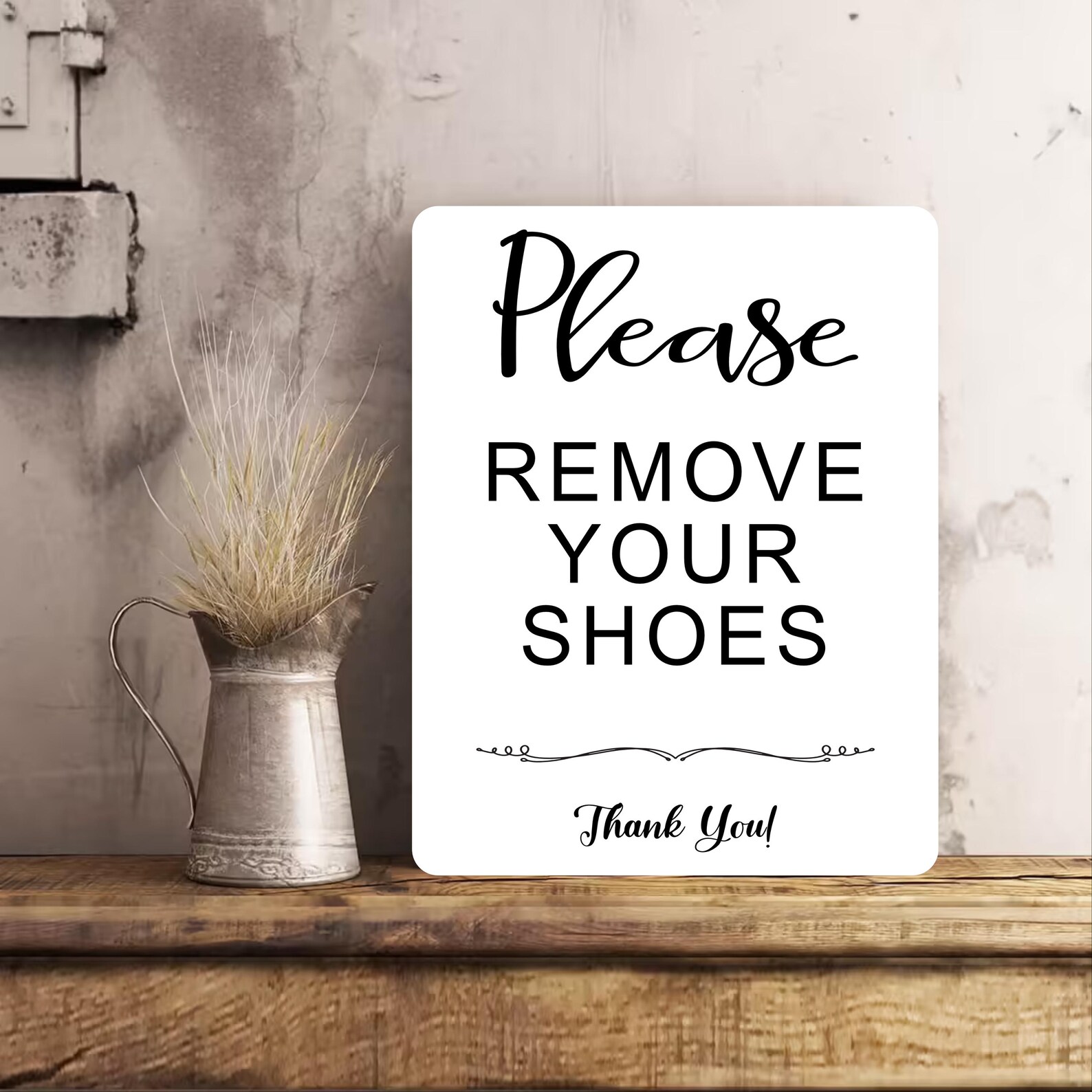 Please Remove Your Shoes Metal Sign Wall Plaque Family Welcome - Etsy