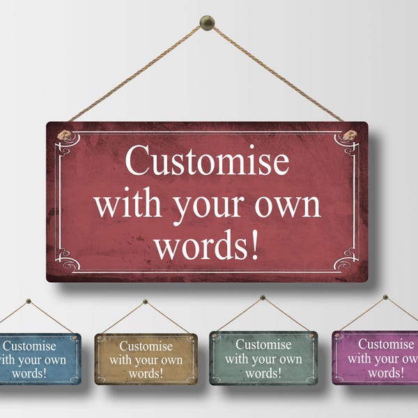 Custom Signs Water - Etsy UK