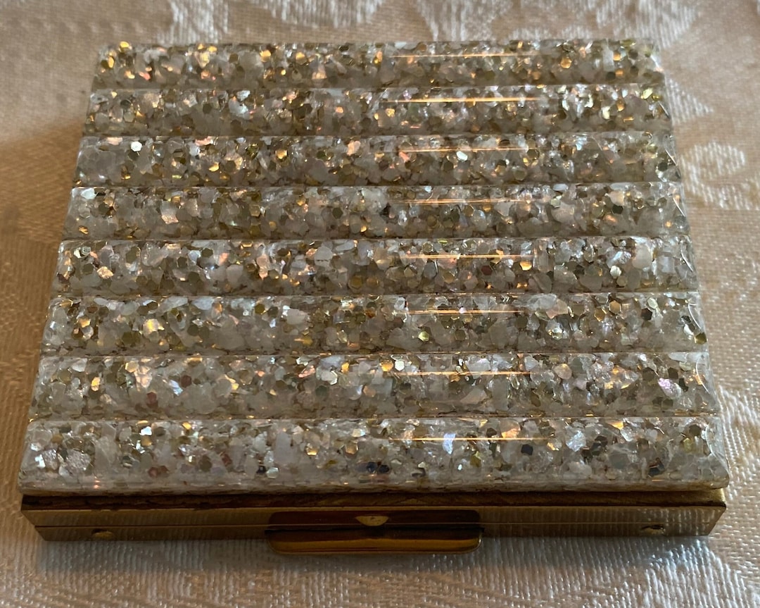 Vintage Compact Sam Fink Co. S.F. Co. Fifth Avenue Lucite - Etsy