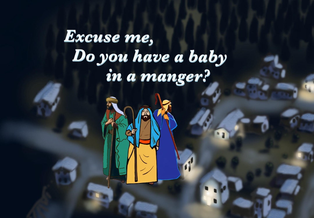 Christmas Nativity Family Kids Board Game Shepherds Search Bethlehem ...