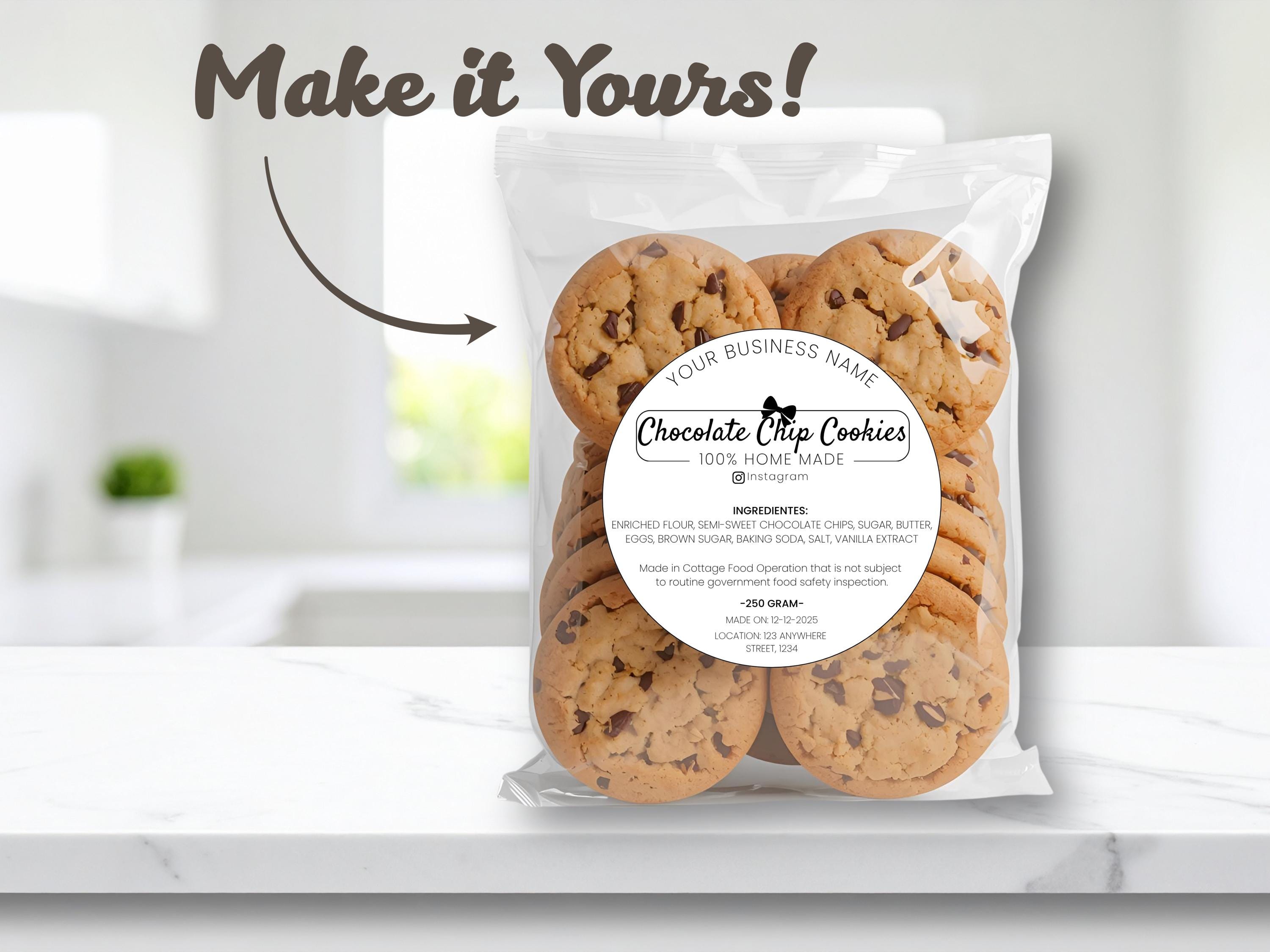 Cottage Food Label Template · Editable Bakery Canva Sticker Template ...