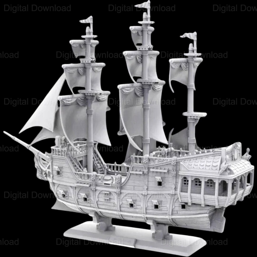 Pirate Ship STL, Pirate Ship 3D Model Print File - Etsy UK