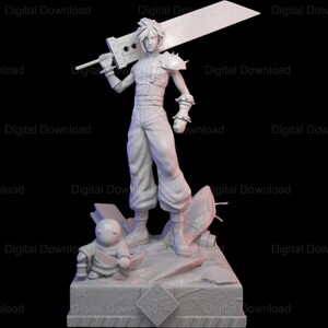 Cloud Strife Stl File - Etsy
