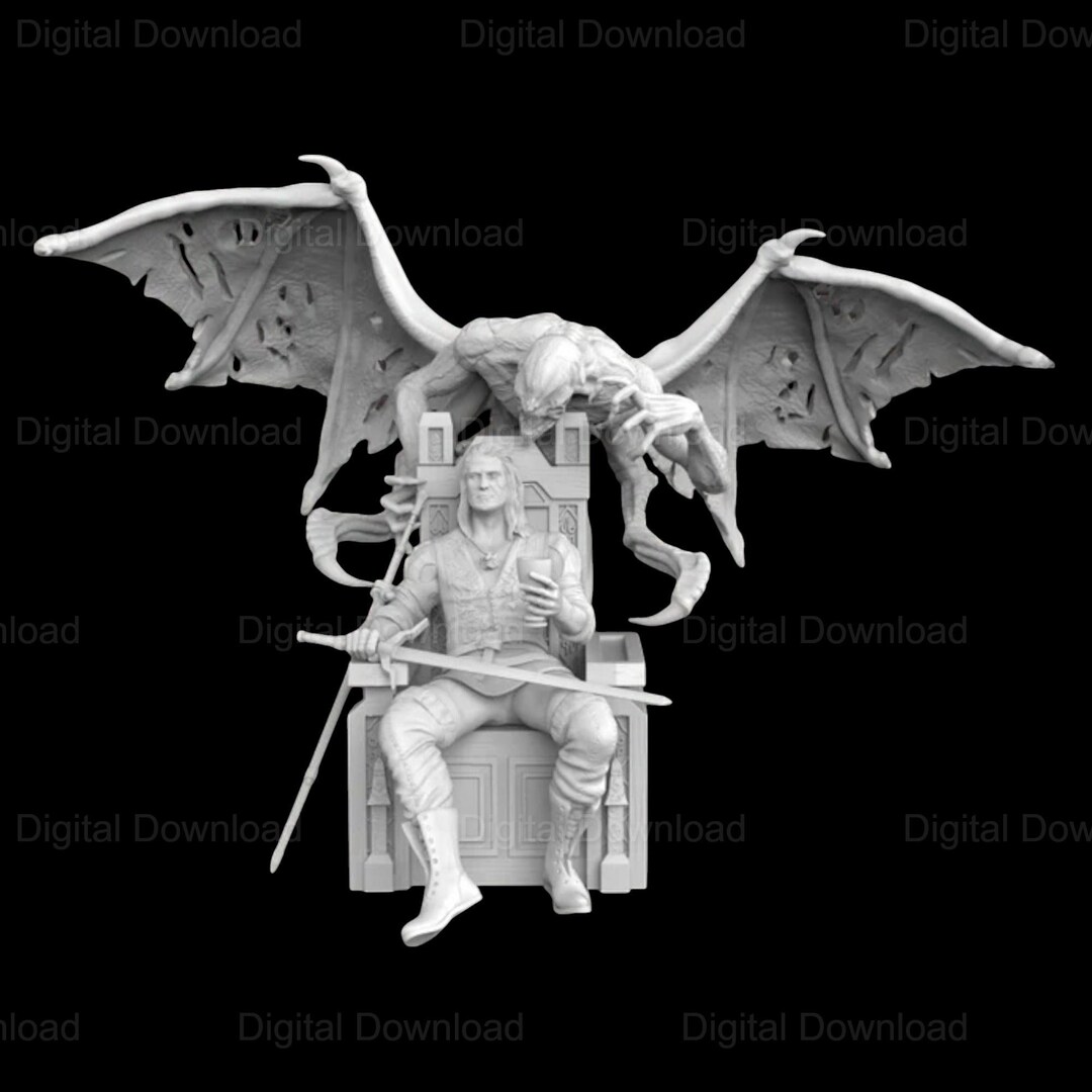 The Witcher STL, Geralt STL, Geralt 3D Model Print File - Etsy