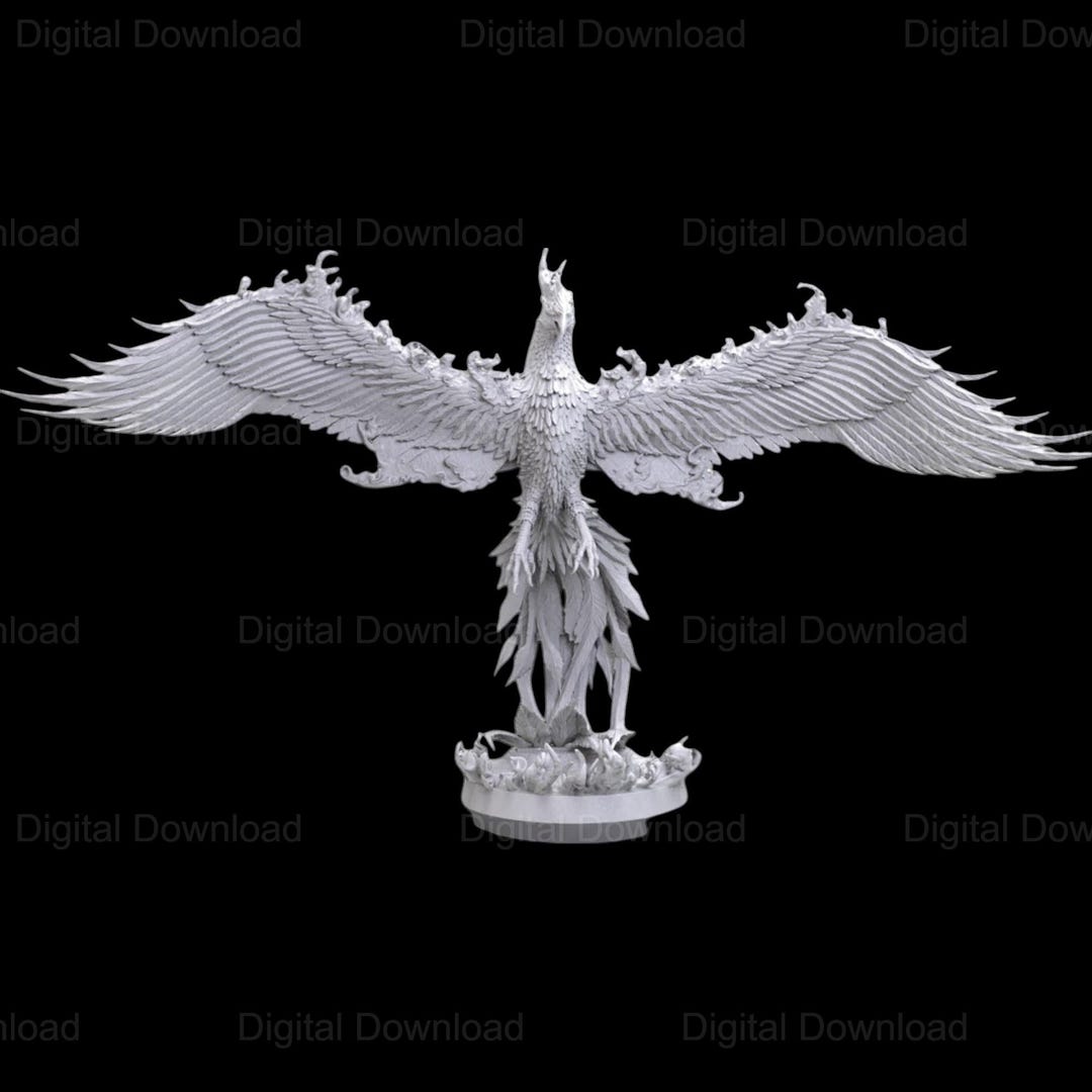 Phoenix STL, Phoenix 3D Model Print File - Etsy