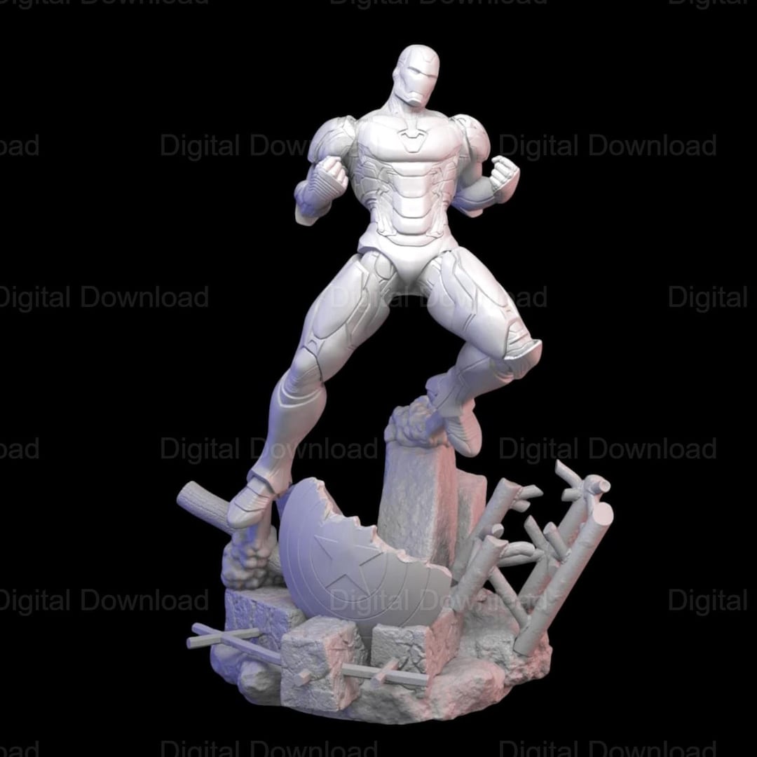 Iron Man STL, Iron Man 3D Model Print File - Etsy