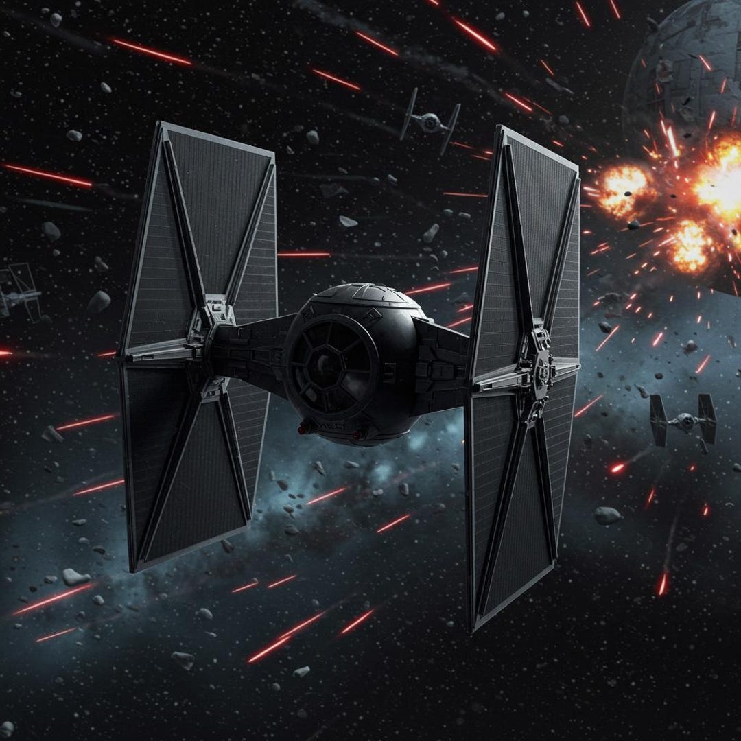 TIE Fighter STL, TIE Fighter 3D Model Print File - Etsy