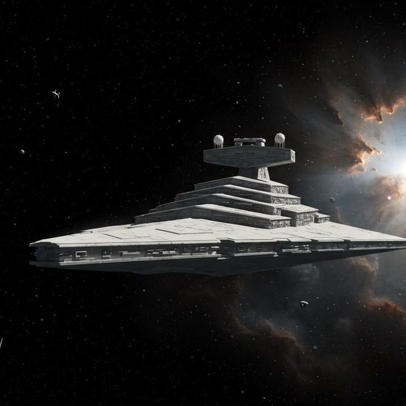 Star Wars Star Destroyer STL, Star Destroyer 3D Model Print File - Etsy