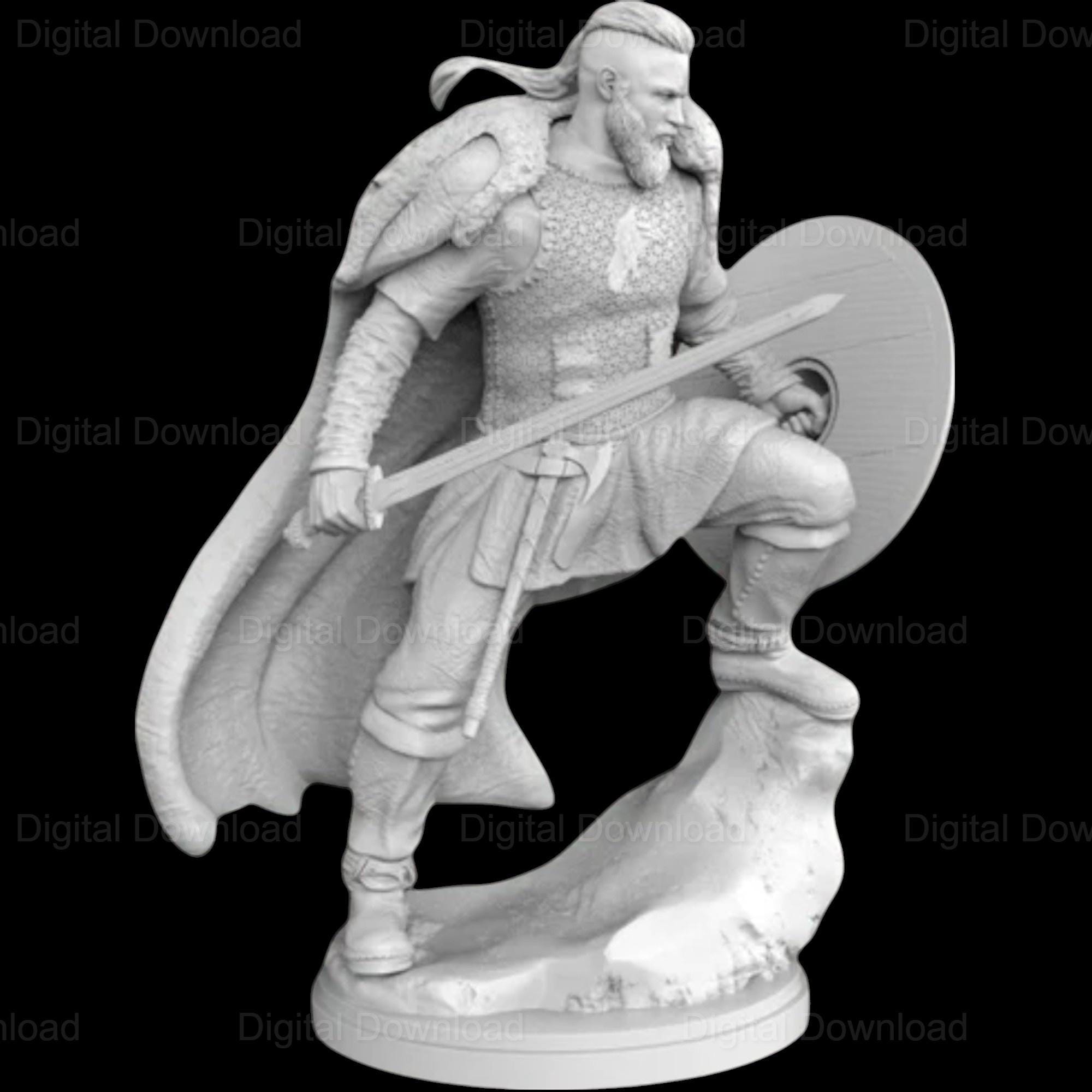 Vikings Ragnar Lodbrok STL, Ragnar Lodbrok 3D Model Print File - Etsy