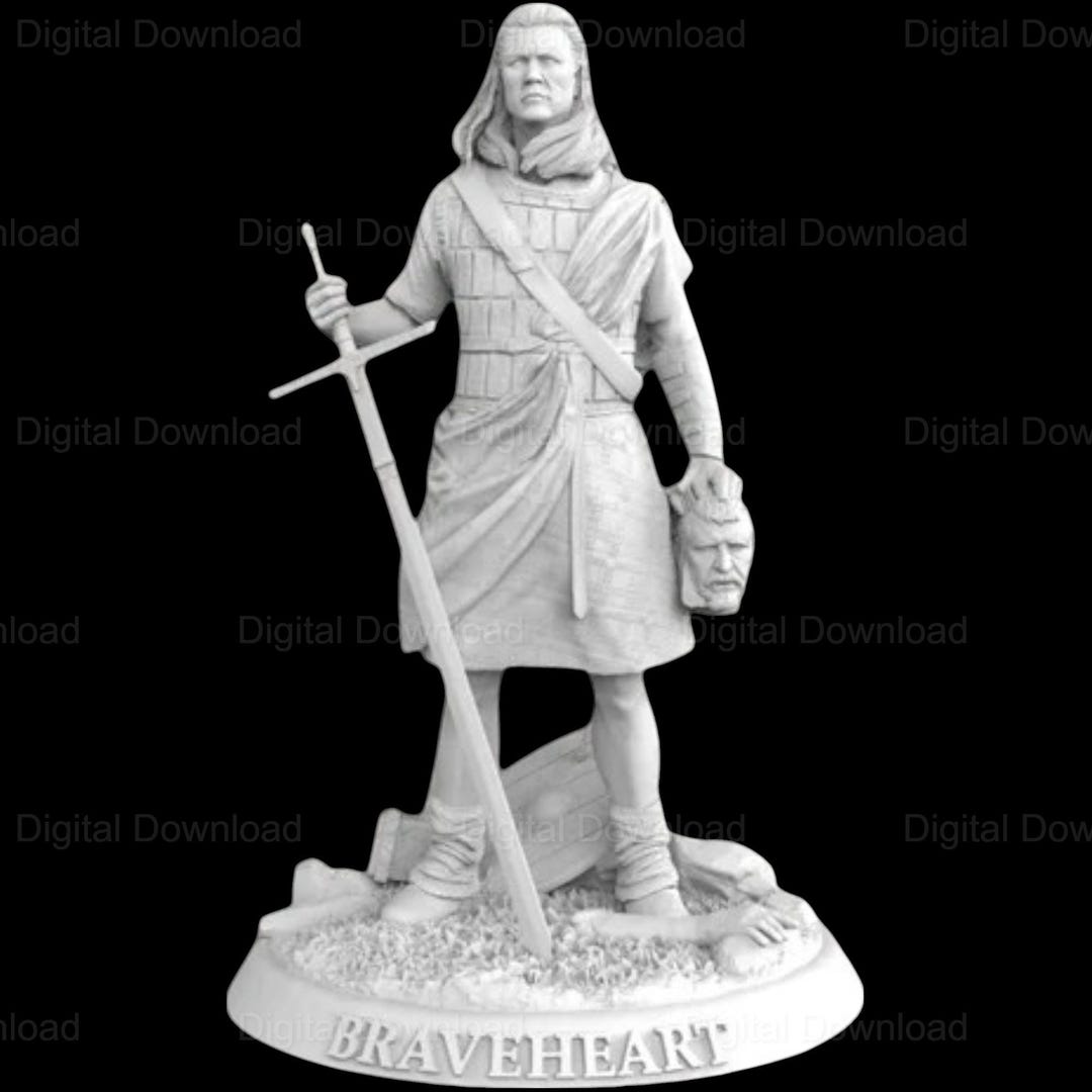 Braveheart STL, Braveheart 3D Model Print File - Etsy