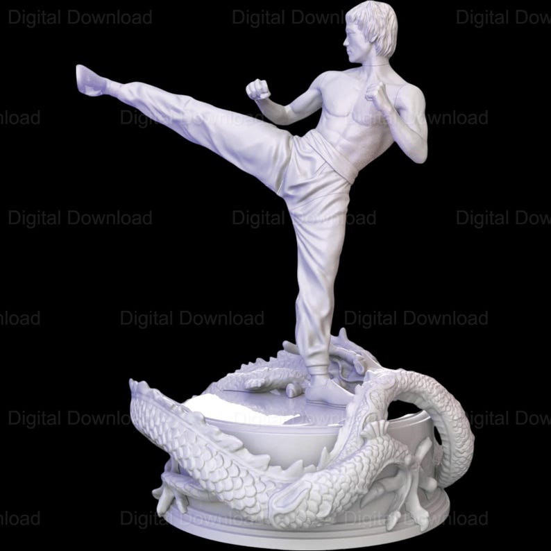Bruce Lee STL, Bruce Lee 3D Model Print File - Etsy Australia