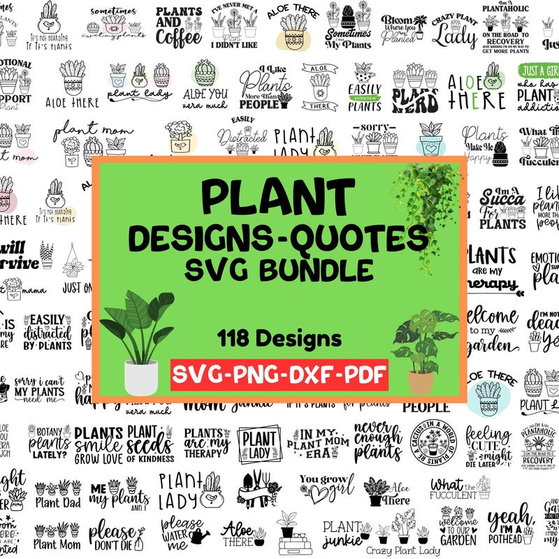 Cute Svg Plants - Etsy