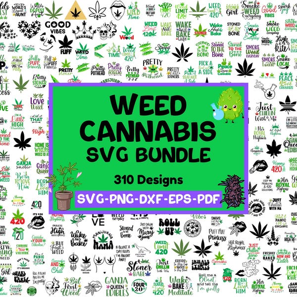 Cannabis Svg - Etsy