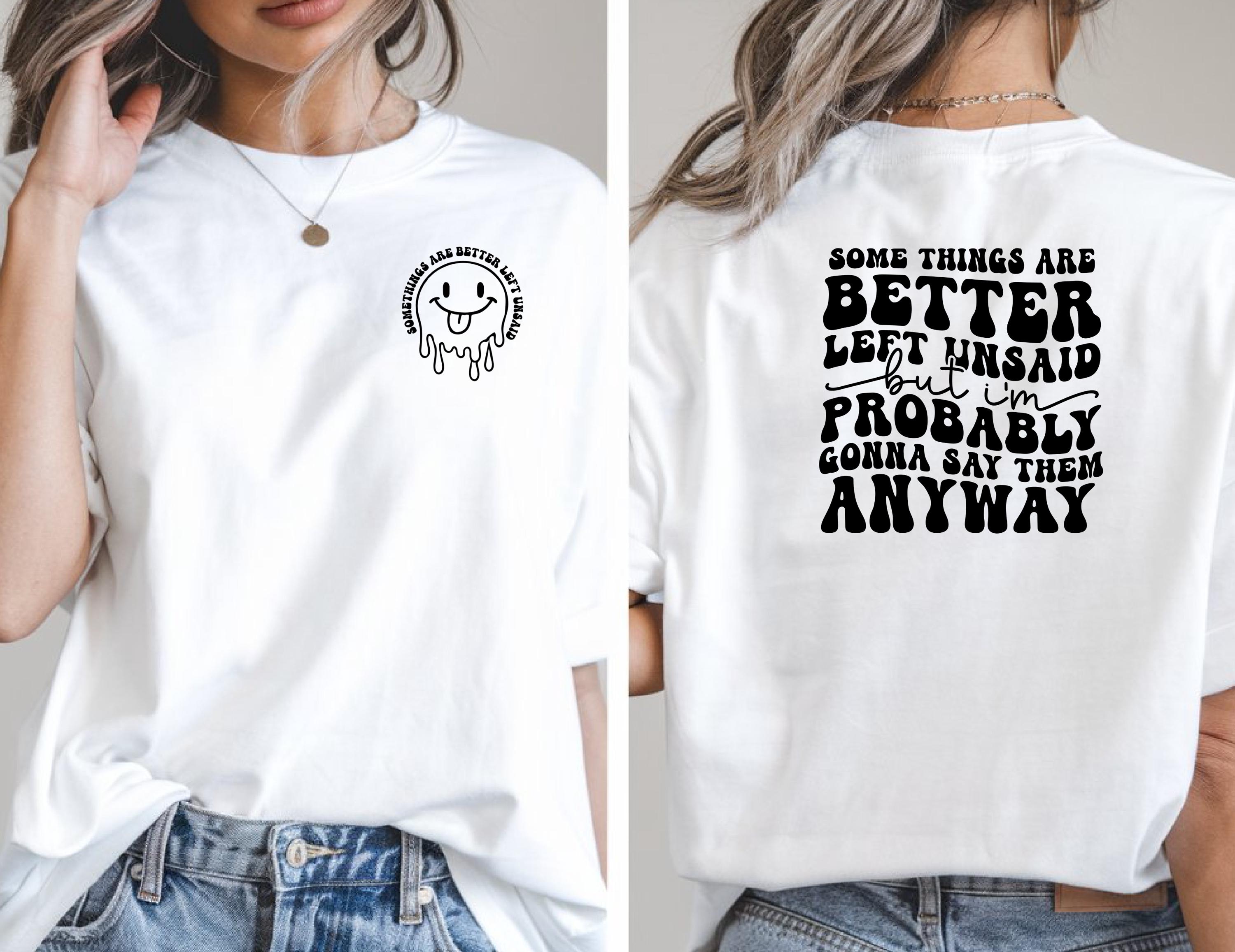 Sarcastic SVG Bundle Front and Back | Funny Hoodie Shirt Designs ...