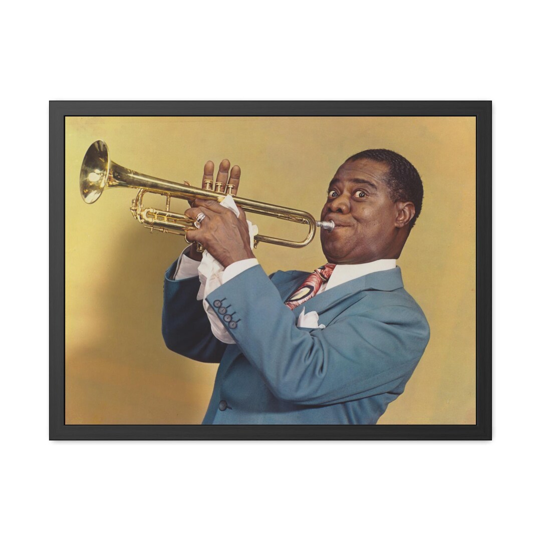 Louis Armstrong - Jazz Legend Portrait - High Resolution Print - Etsy
