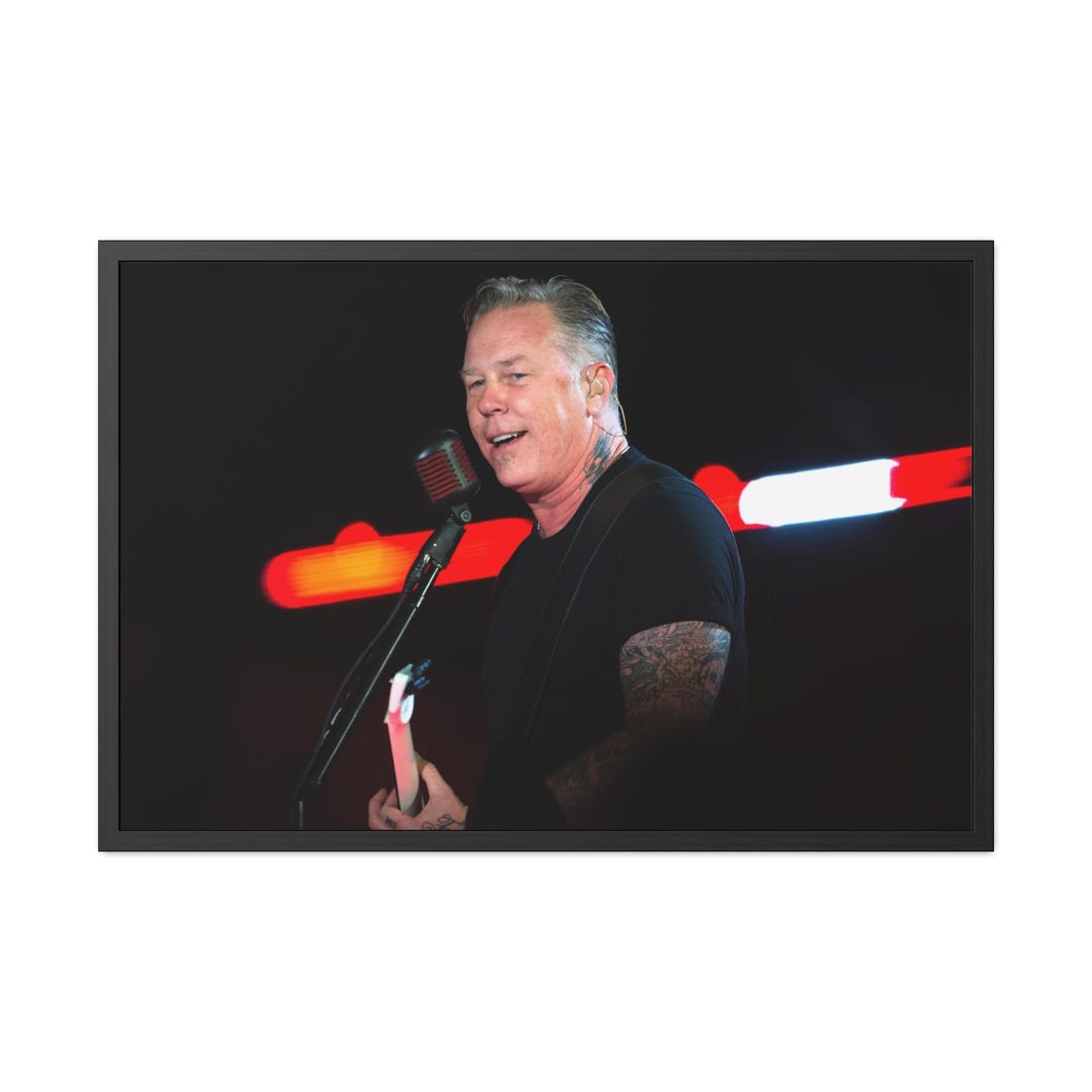 James Hetfield, Lead Singer of Metallica - Iconic Rock Star Portrait ...