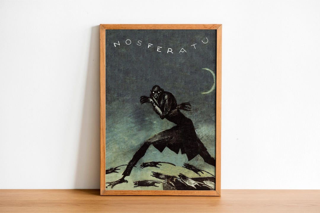 Nosferatu 1922 Poster - Silent Horror Classic, Vintage Vampire Movie ...