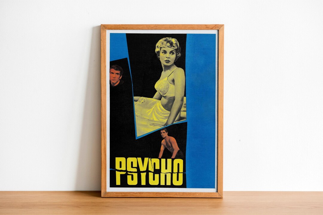Psycho (1960) – Alfred Hitchcock Thriller Poster – Digital Instant ...