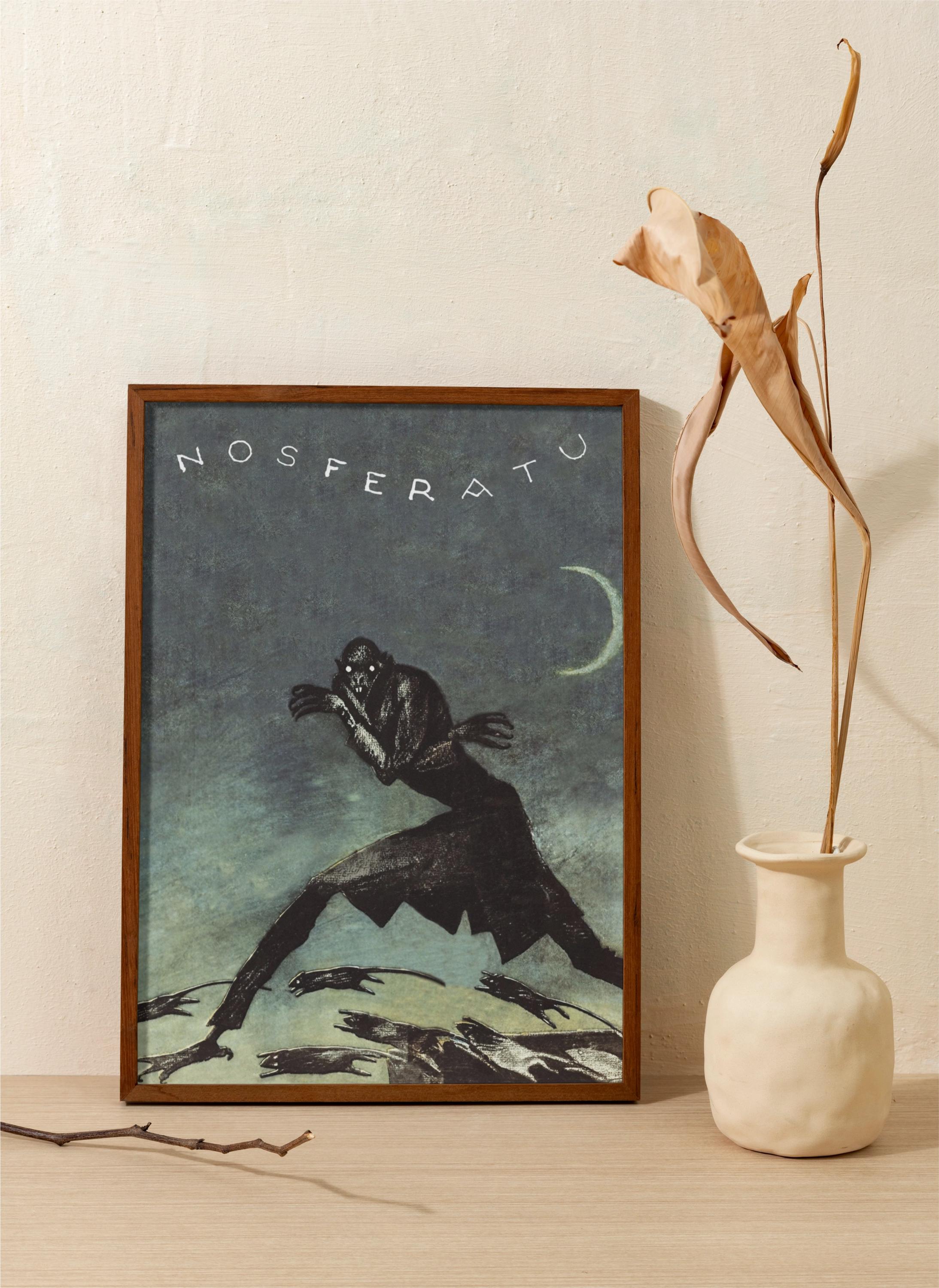 Nosferatu 1922 Poster - Silent Horror Classic, Vintage Vampire Movie ...