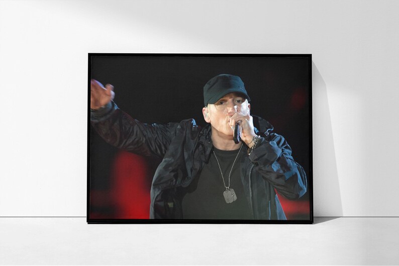 Eminem Concert Poster | Iconic Rapper Wall Art, Music Legend Print, Hip ...
