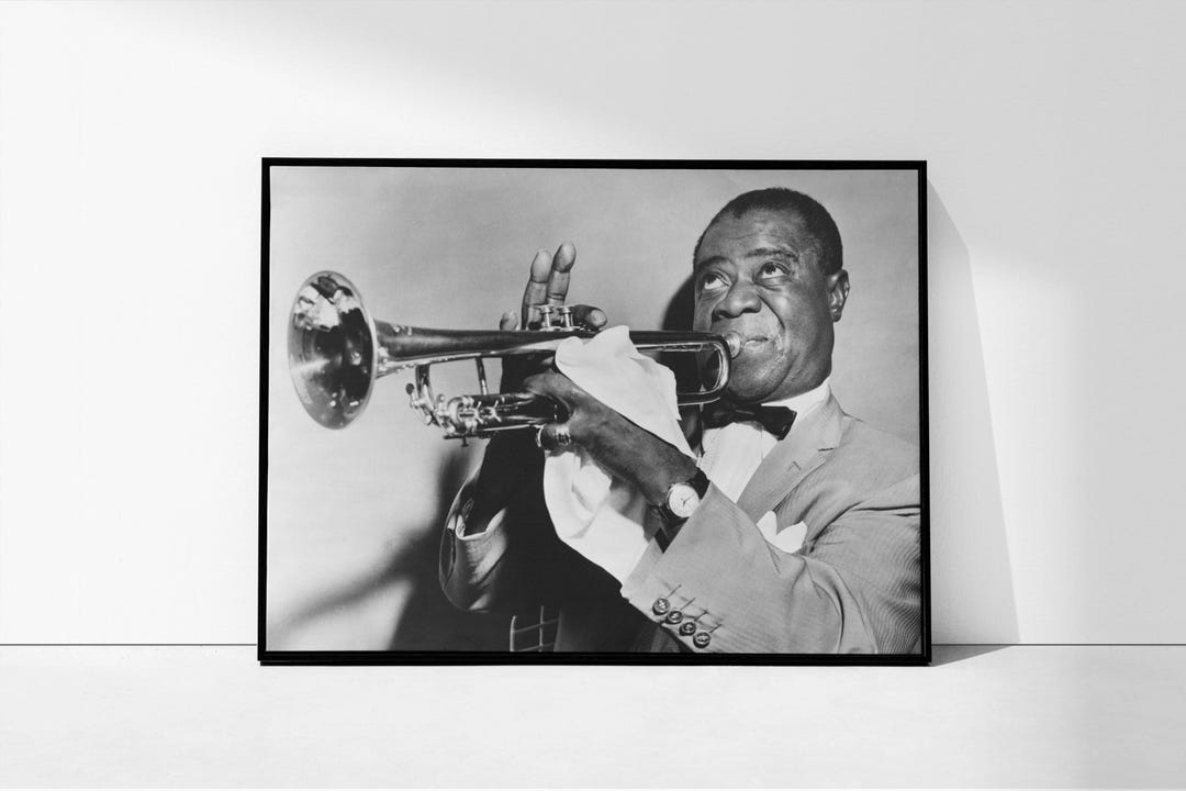 Louis Armstrong Poster - Digital Download - Iconic Jazz Musician Art ...