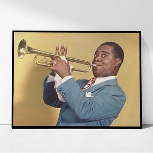 Louis Armstrong Poster - Digital Download - Iconic Jazz Musician Art ...
