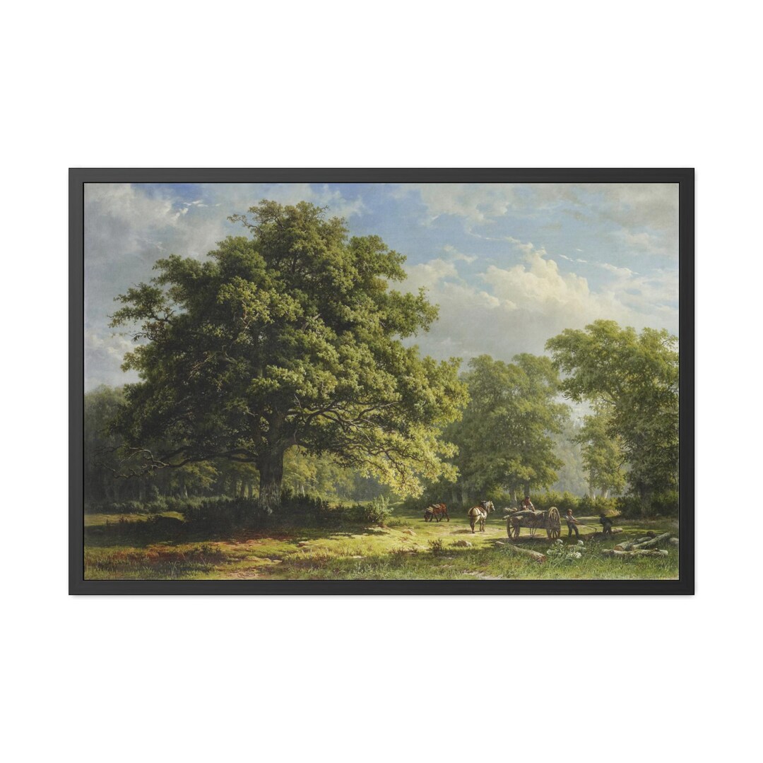 View in the Bentheim Forest by George Andries Roth – Vintage Landscape ...