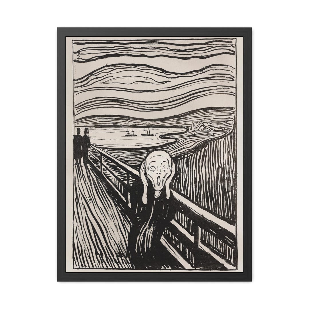 The Scream (1895) by Edvard Munch – Iconic Expressionist Artwork – High ...