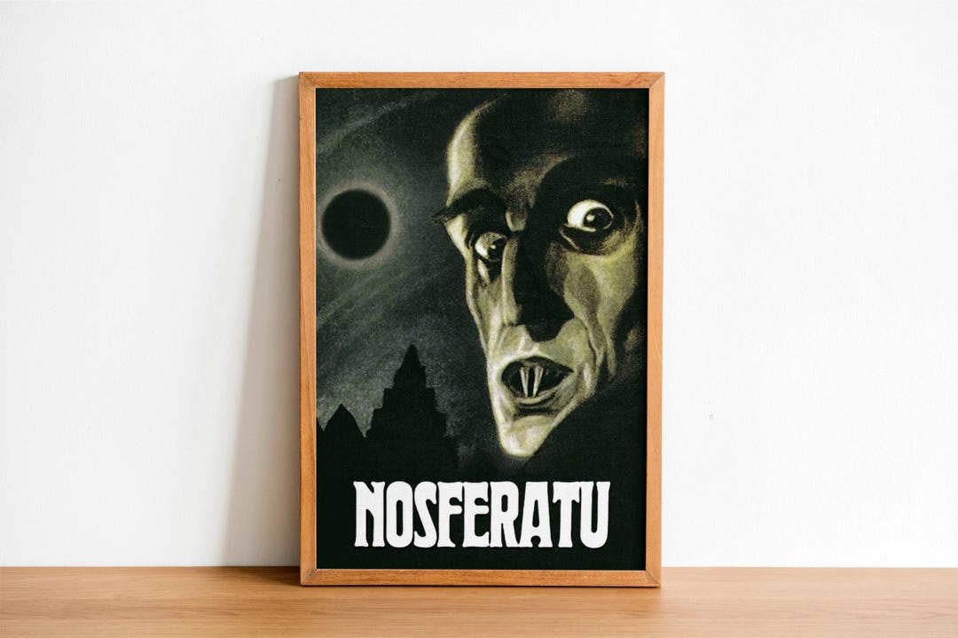 Nosferatu 1922 Movie Poster - Vintage Horror Decor, Retro Silent Film ...