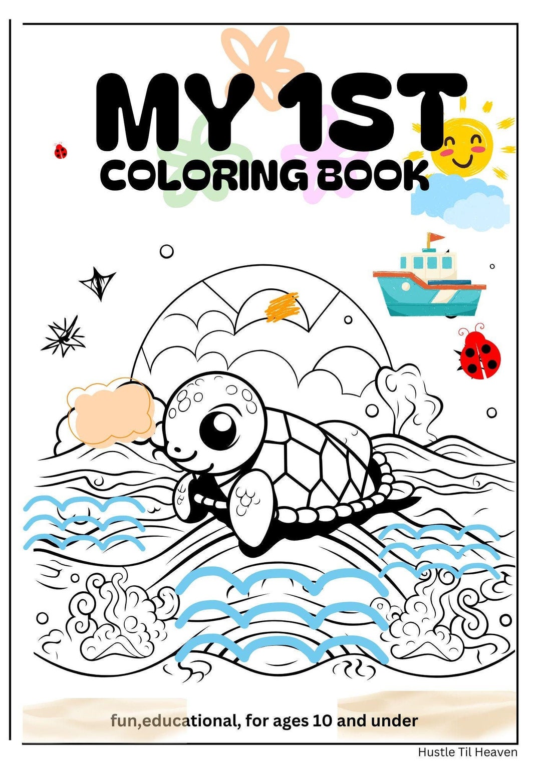 My 1st Coloring Book - Etsy