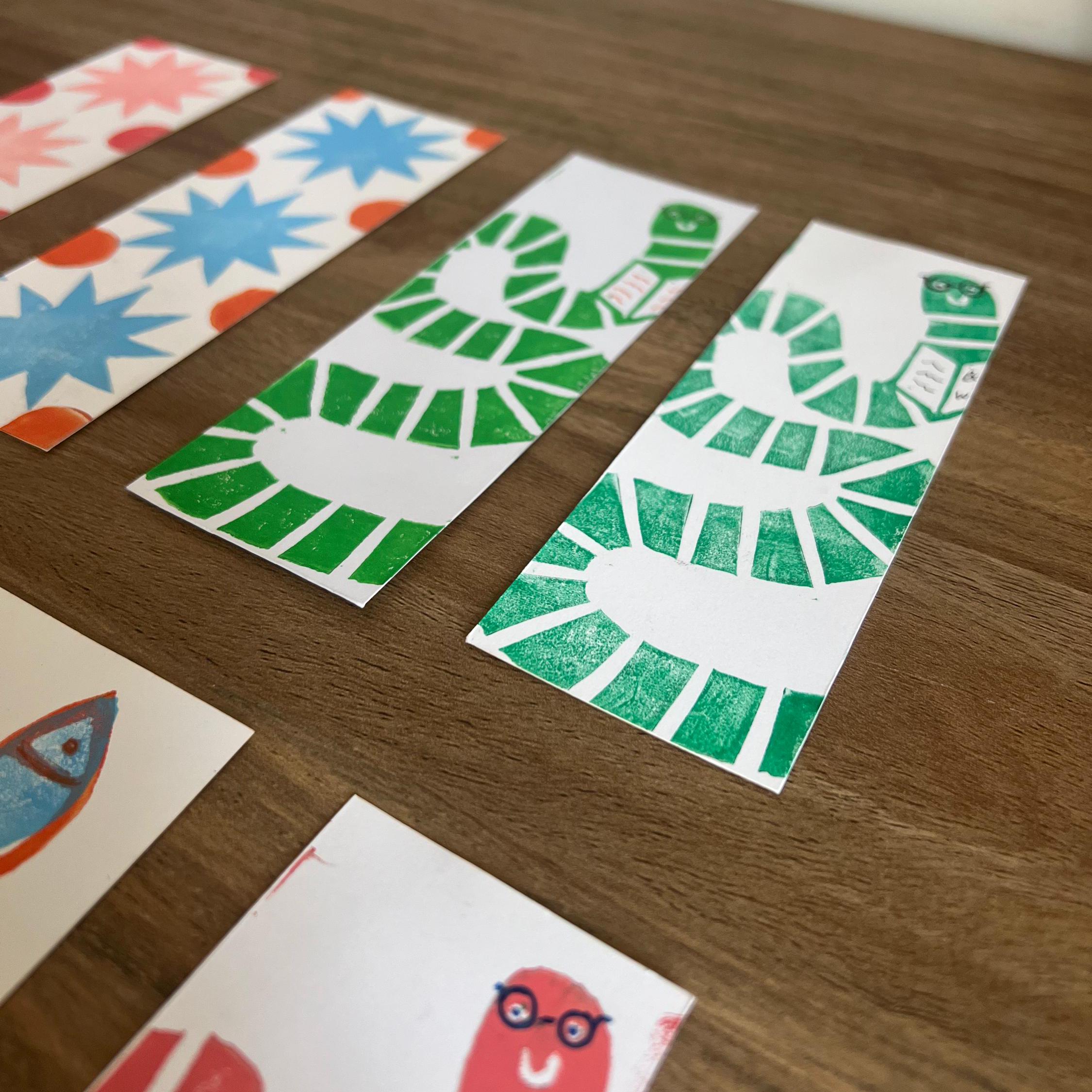 Handmade Block Printed Bookmarks – Unique Designs - Etsy