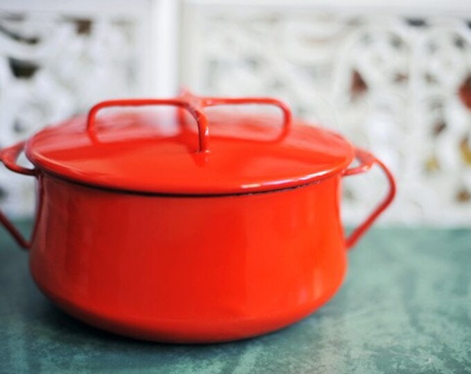 Dansk Design IHQ Red Enamelware 2QT Mid-century Modern - Etsy