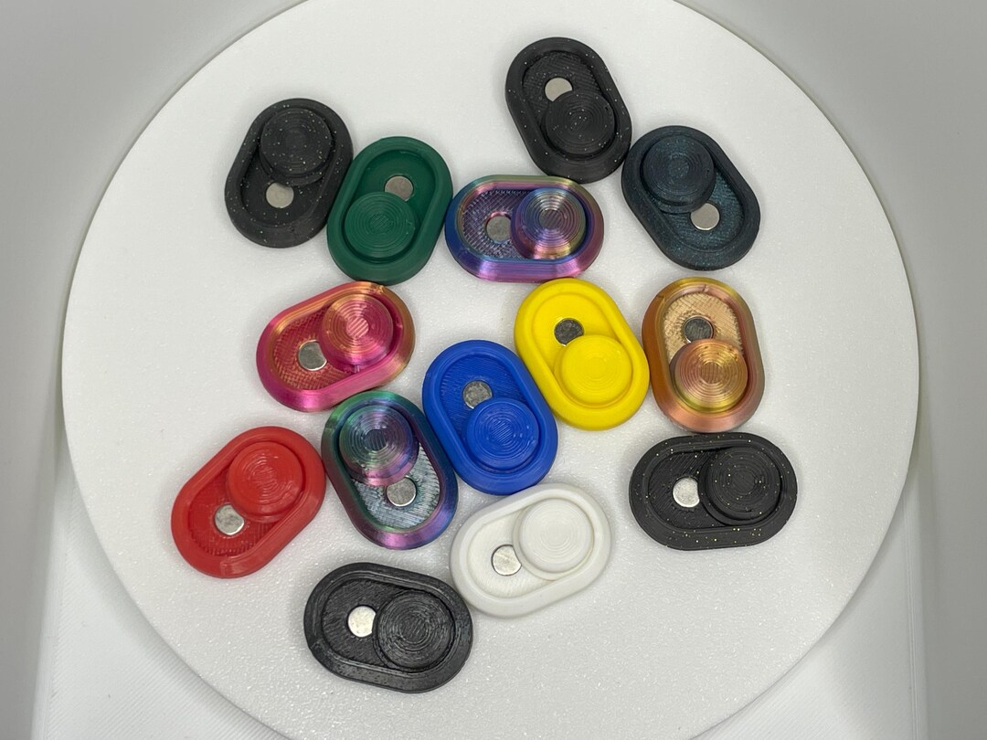 Thumb Slide Magnetic Fidget - NEW COLOURS AVAILABLE - 3D Printed Fidget ...
