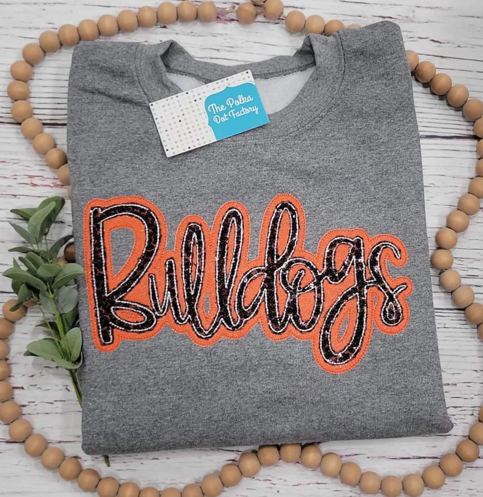 BULLDOGS Sequin Glitter Htv Sweatshirt, Crewneck Sweatshirt, Sequin ...