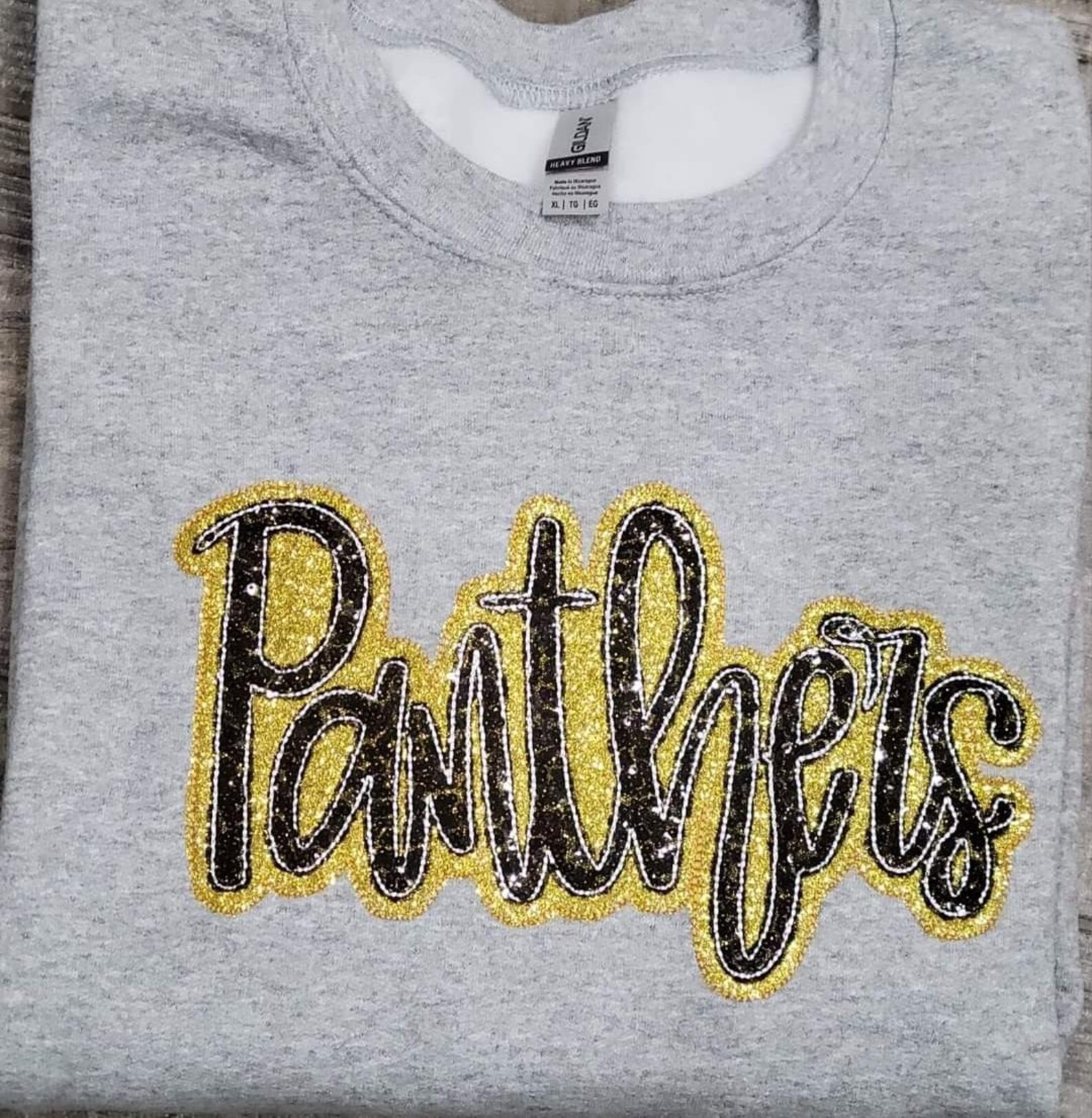 PANTHERS Sequin Glitter Htv Sweatshirt, Crewneck Sweatshirt, Sequin ...