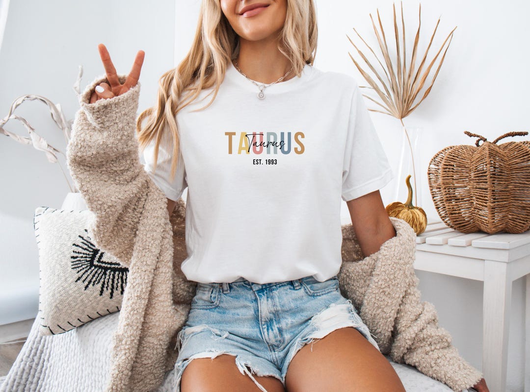 Taurus Shirt, Taurus Tshirt, Birthday Gifts, Taurus Tee, Zodiac Sign ...